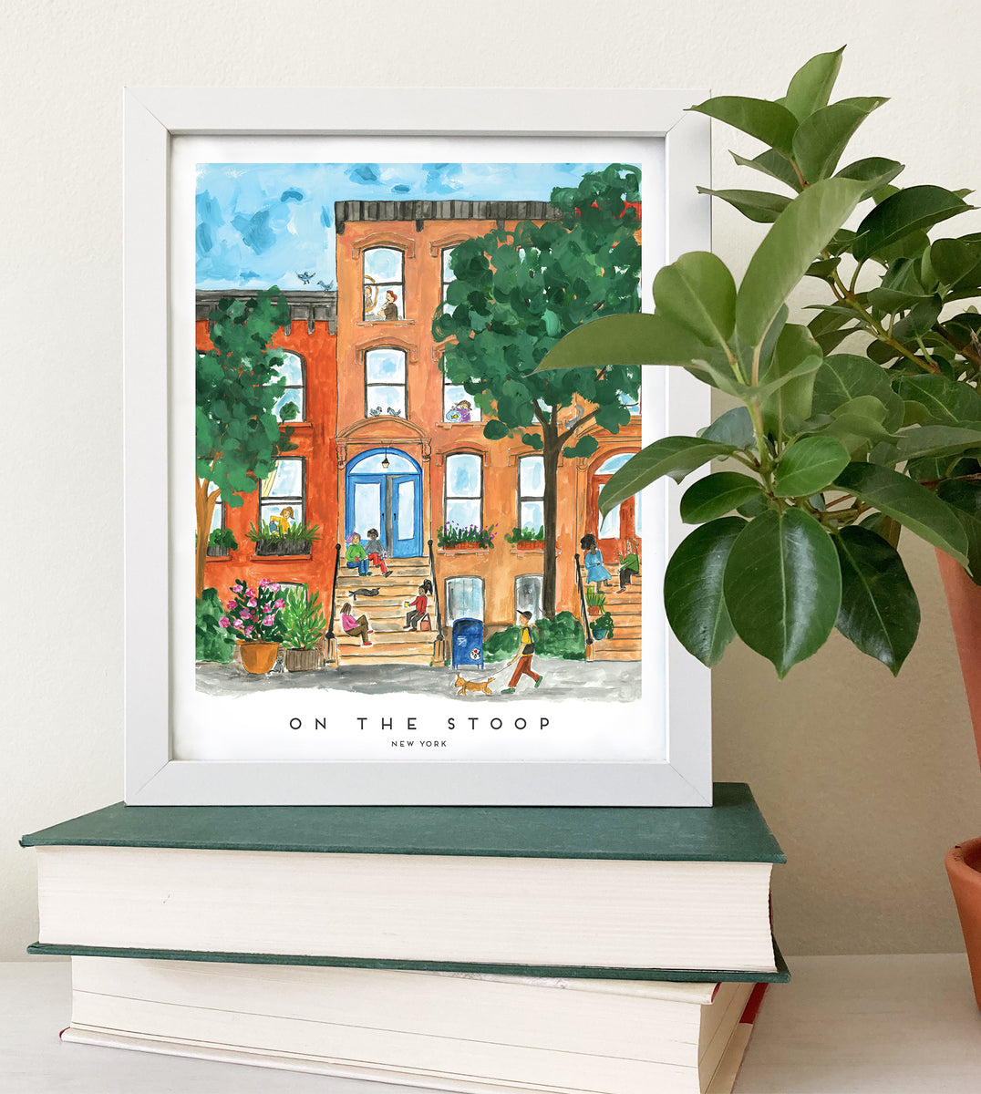 New York On The Stoop 8x10 inch Art Print – The Paperhood