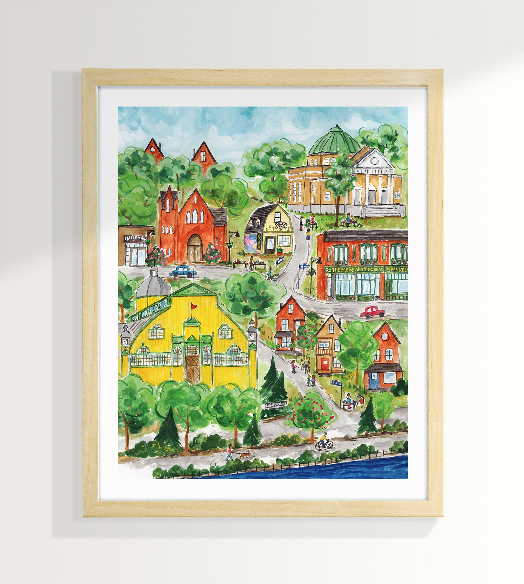Ottawa's The Glebe Neighbourhood 8x10 inch Art Print – The Paperhood