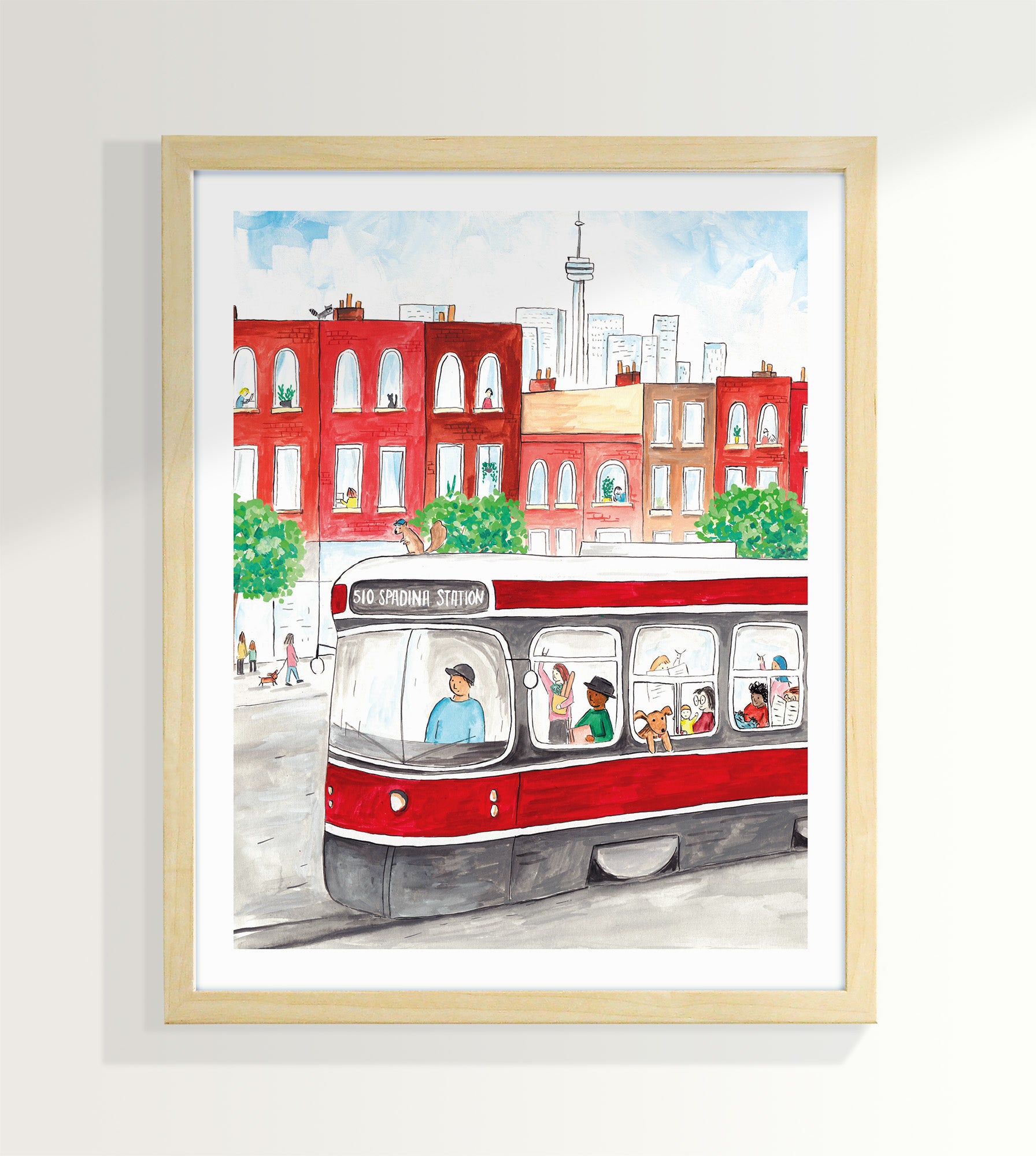 Spadina Streetcar 8x10 inch Art Print – The Paperhood