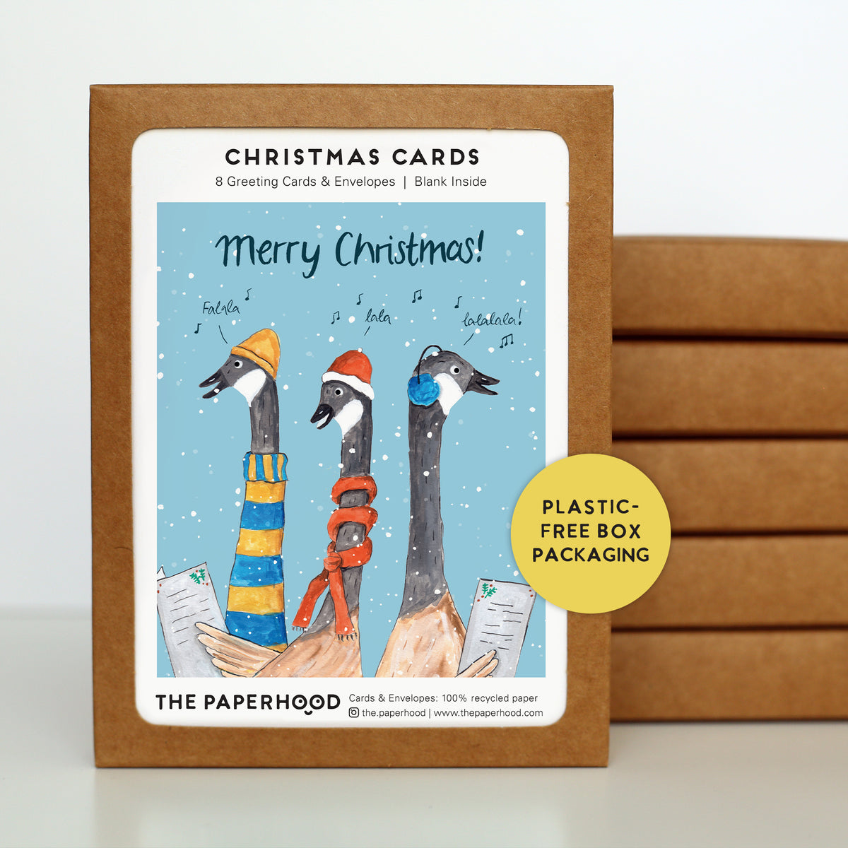 Box of 8 Holiday Geese Cards – The Paperhood