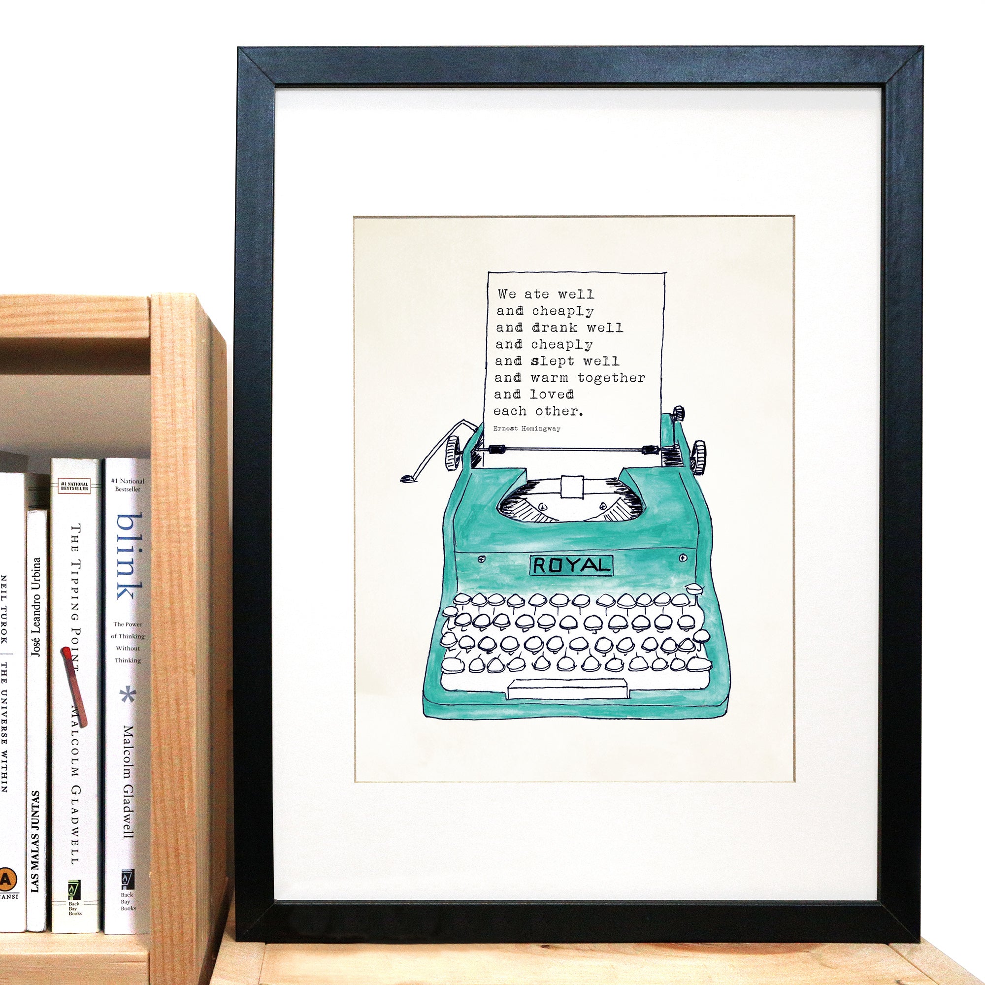 Hemingway Typewriter Print – The Paperhood